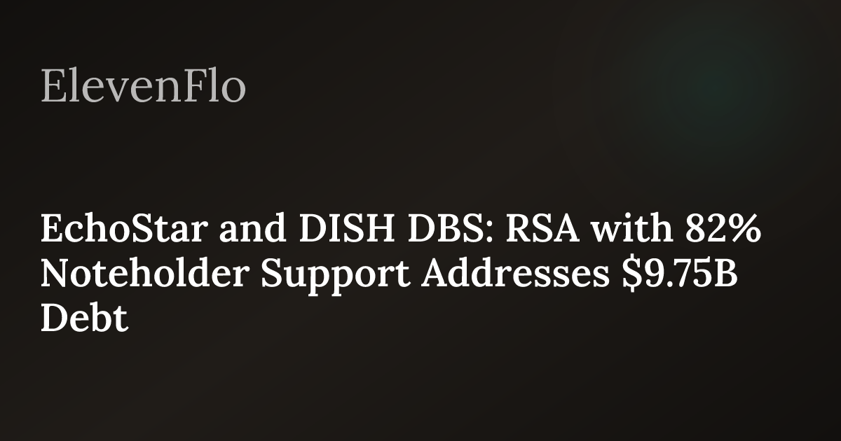 EchoStar DISH DBS Restructuring Agreement (2026)