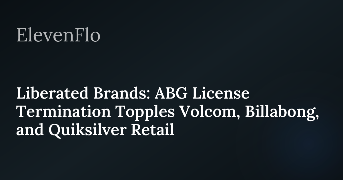 Liberated Brands: Surf Retail Empire Collapses Case